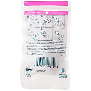 SharkBite 1/2 x 3/8 Inch Compression Straight Stop Valve, Quarter Turn, Push to Connect Brass Plumbing Fitting, PEX Pipe, Copper, CPVC, PE-RT, HDPE, 23037-0000LF