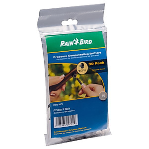 Rain Bird SW10-30PS Drip Irrigation Spot Watering Dripper/Emitter, 1 Gallon Per Hour, 30-Pack