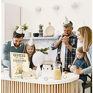 Winnie Guess How Many Candies Baby Shower Games, How Many Candies Standing Sign 50 Guessing Cards 180 Baby Shower Winnie Candies Stickers, Guess How Many Candies Winnie the Pooh Baby Shower Games