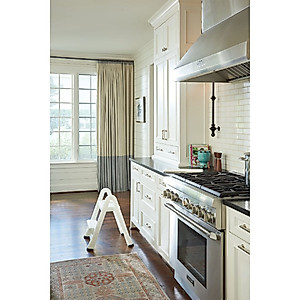 Rubbermaid EZ Step Folding Stool, 2-Step, White