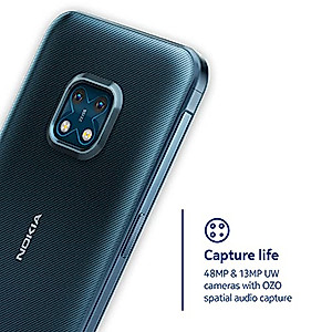 Nokia XR20 5G | Android 11 | Unlocked Smartphone | Dual SIM | US Version | 6/128GB | 6.67-Inch Screen | 48MP Dual Camera | Polar Night,Blue