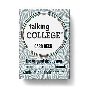 Talking College English Edition Conversation Card Deck - Educational, Health & Safety Cards w/Multiple Dialogue Prompts for Academics, Self Care, Relationships and Family Expectations - 110 Cards