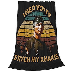 Blood in Blood Out Fleece Blankets Warm Folding Blanket Bedspread for Sofa Dorm Travel 60"X50"