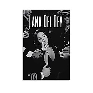 SSJS Lana Del Rey Poster Decorative Painting Canvas Wall Posters And Art Picture Print Modern Family Bedroom Decor Posters 12x18inch(30x45cm)