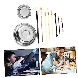 VILLCASE 3 Sets Model Coloring Kit Detail Small Black Brush Drawing Paint Detail Brush Mini Paint Brushes Hair Set Mini Models Craft Coloring Set Model Hand Paint Tools Models Paint Set