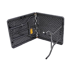 Iceberg IndestrucTable Too Bi-Fold Folding Table, Indoor/Outdoor, Commercial Grade, Charcoal, 60” W x 30” D x 29” H