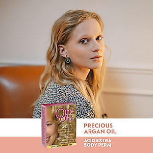 One 'n Only Acid Extra Body Perm with Argan Oil for Bouncy Curls, Leaves Hair Manageable, Firm and Even Curls, Great for Normal, Tinted, and Frosted Hair, Processing Without Dryness or Frizziness