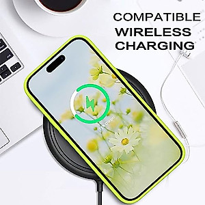 BENTOBEN for iPhone 14 Pro Max Case, Soft Silicone Gel Rubber Bumper Microfiber Lining Hard Back Shockproof Protective Phone Cover for iPhone 14 Pro Max 6.7", Hot Green