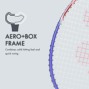 YONEX Voltric Lite 25i Graphite Strung Badminton Racket with Full Racket Cover (Blue) | for Intermediate Players | 77 Grams | Maximum String Tension - 30lbs