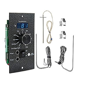Replacement Parts for Traeger Temperature Control Panel Digital Kit for Traeger Pro 20/22/34 Bac365 Pro Series Wood Pellet Smoker Grills Controller, Including Sensor and Meat Probe 2pc