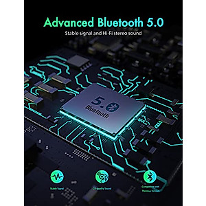 Aisidra Bluetooth Transmitter Receiver V5.0 Bluetooth Adapter for Audio, 2-in-1 Bluetooth AUX Adapter for TV/Car/PC/MP3 Player/Home Theater/Switch, Low Latency, Pairs 2 Devices Simultaneously