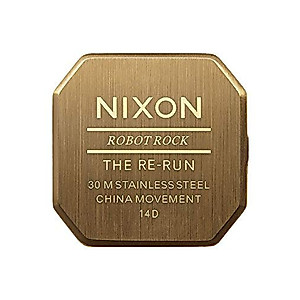 NIXON Re-Run A158 - All Gold - 30m Water Resistant Men's Digital Fashion Watch (38.5mm Watch Face, 18mm-13mm Stainless Steel Band)
