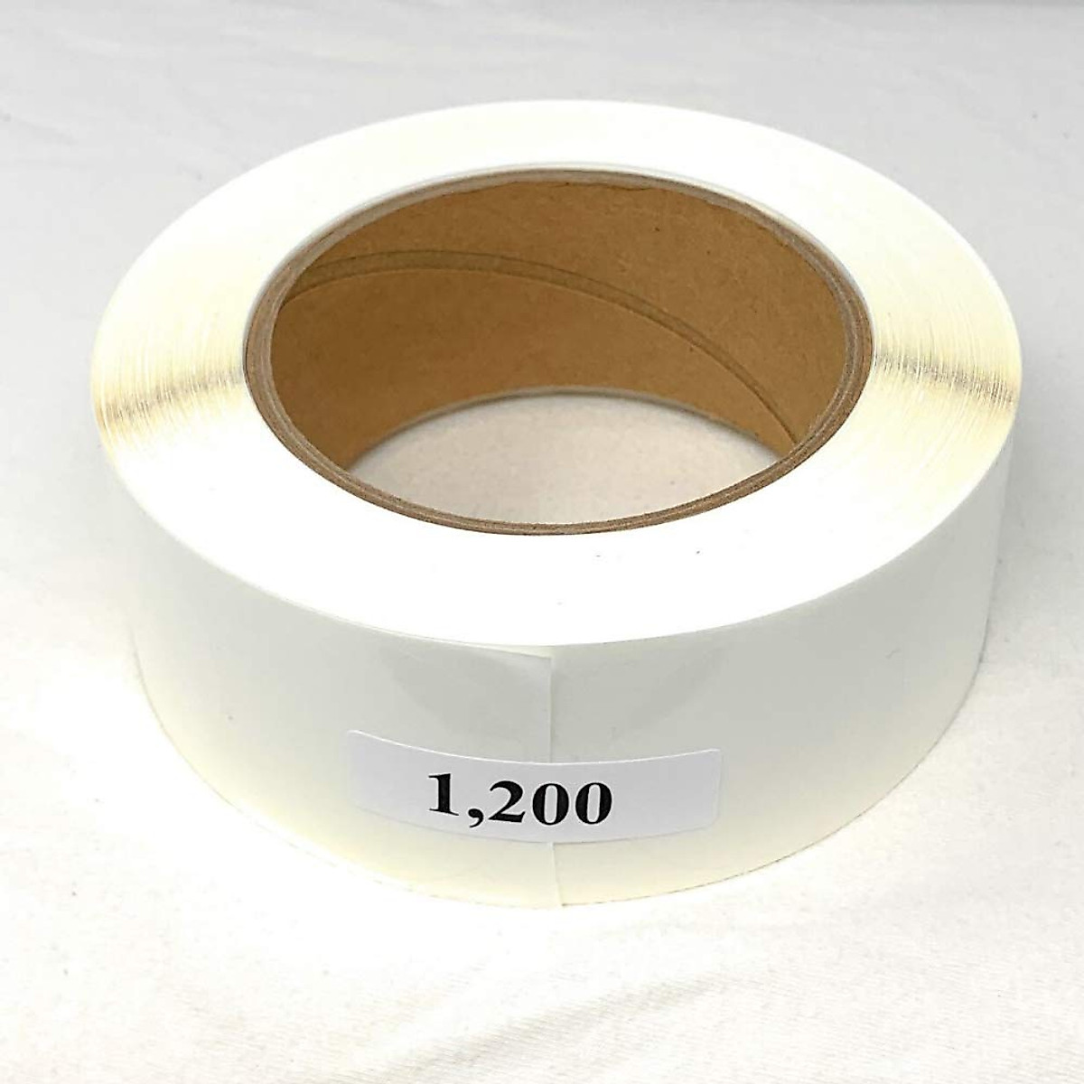 Clear Circle Stickers 1 inch, 1,200/roll Great as Envelope Seals, Clear Stickers, Clear Round Stickers, Envelope Seal Stickers or Clear Circle Labels by Faithful Supply