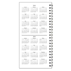 FranklinCovey - Compass Weekly Wire-Bound Planner (Pocket Slim, Jan 2024 - Dec 2024)