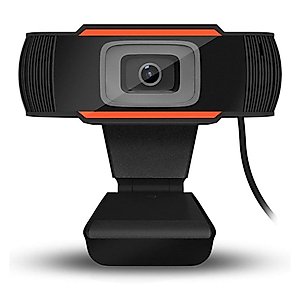 Webcam HD Auto Focus Web Camera with Microphone Widescreen USB Computer Camera for PC Laptop Desktop Mac Streaming Video Calling Recording Video Conference Online Teaching Business Gaming (A)