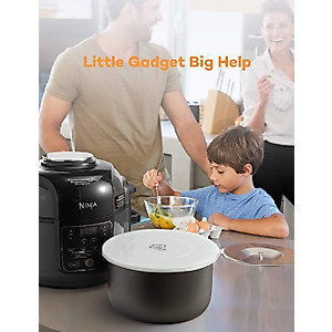 Goldlion Silicone Lid Inner Pot Cover Accessories Compatible with Ninja Foodi Pressure Cooker and Air Fryer 5 Quart 6.5 Quart and 8 Quart, Clear