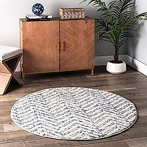 nuLOOM Rosanne Geometric Runner Rug, 2' 6" x 10', Blue