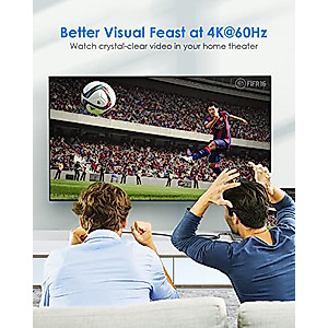 LENTION 6FT USB C to HDMI 2.0 Cable Adapter (4K/60Hz) Compatible 2023-2016 MacBook Pro, New iPad/Surface/Mac Air, Note 21/20/10, Stable Driver Certified (CB-CU707-2M, Space Gray)