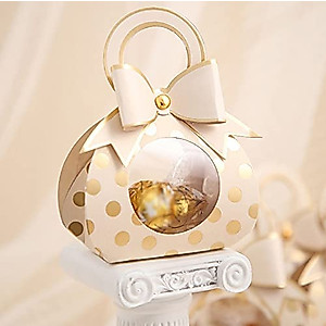 Cute Candy Boxes Paper Party Favor Boxes with Bowknot for Baby Shower Wedding Birthday Party Gift Bridal Shower, Pack of 30