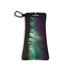 GOGGLESOC Sunnysoc Sunglasses Bag with Cleaning Cloth and Carabiner