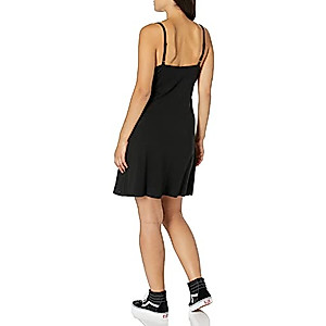 Volcom Women's Scenic Stone Fit and Flare Knit Dress, Black, Small
