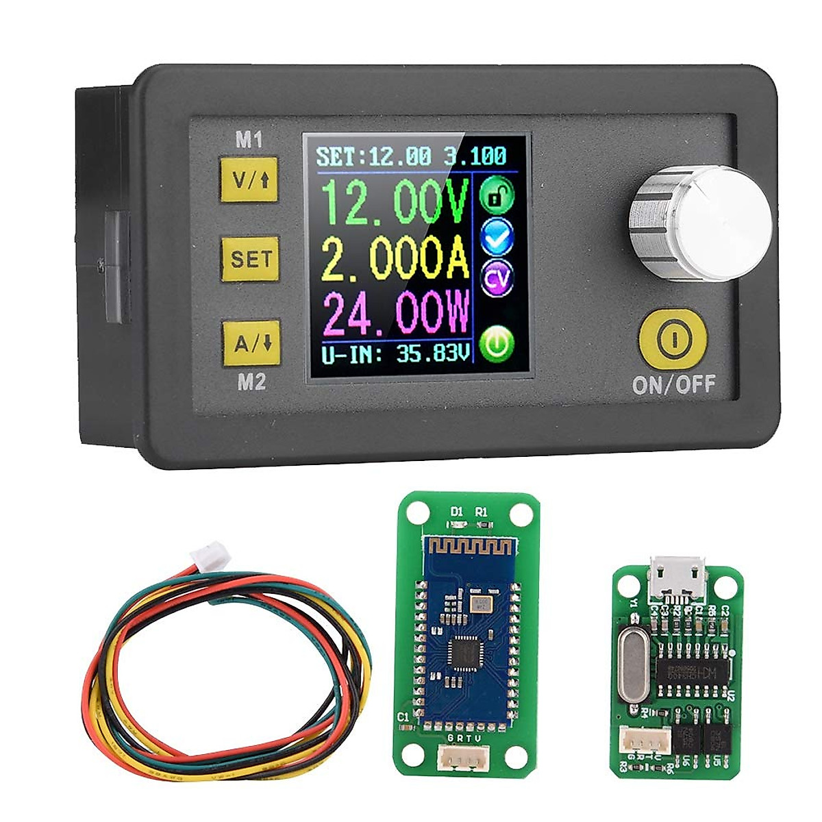 Communication Version Numerical Control Voltage Power Supply Adjustable Volt Transformer Step Down Voltage Converter Power Regulator Panel(DPS5005-USB-BT)