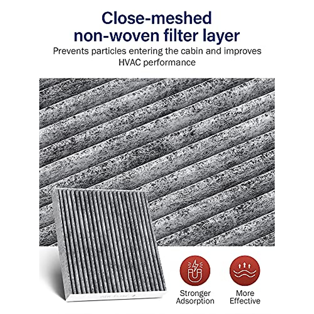 Kootek Cabin Air Filter with Activated Carbon, 2pcs Car Automotive Replacement Passenger Compartment Air Filters for Toyota 4Runner, RAV4, Corolla, Camry, Highlander, Tundra, Subaru, CP285, CF10285