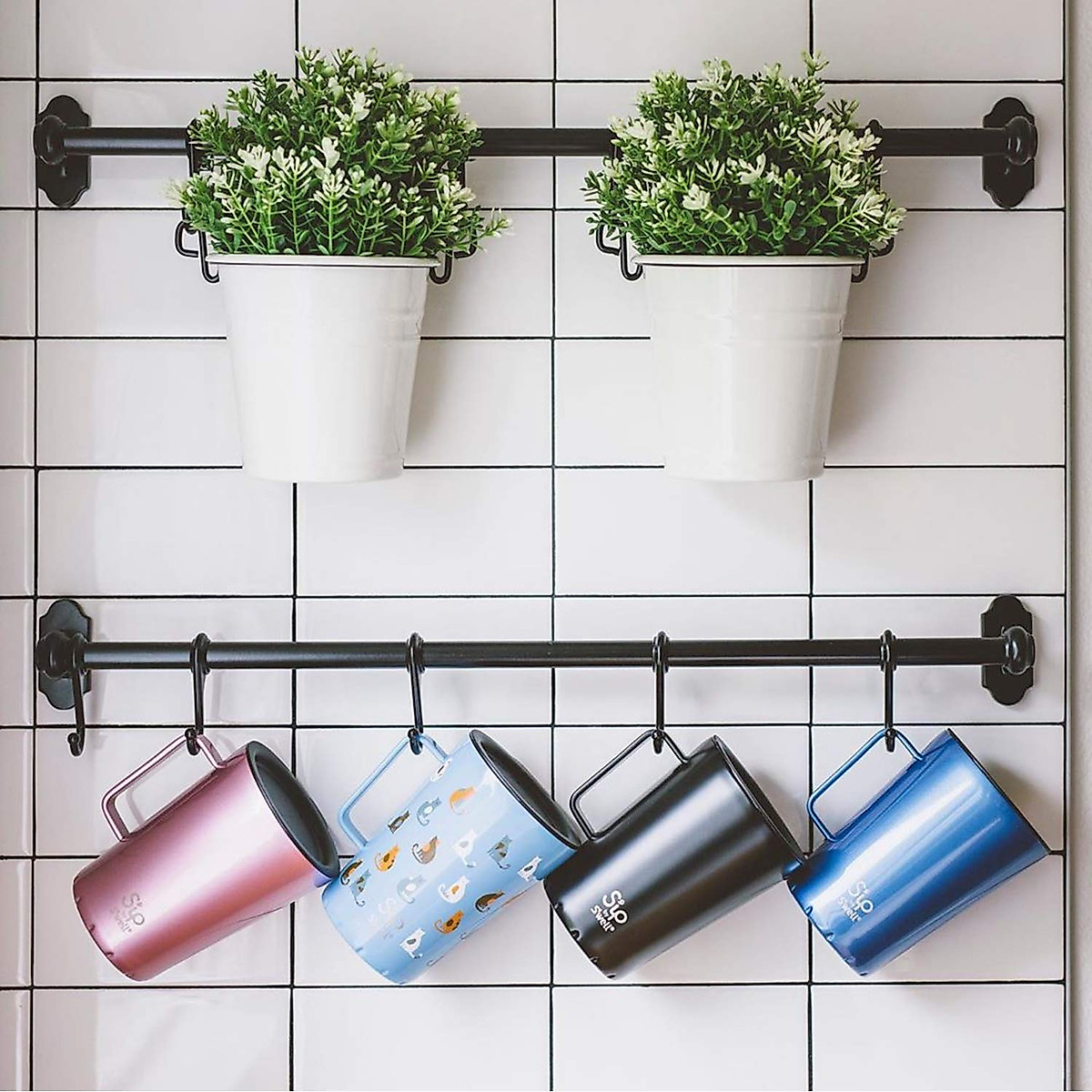 S'ip by S'well Stainless Steel Takeaway Mug - 15 Fl Oz - Purrfect Morning - Double-Layered Vacuum-Insulated Travel Mug Keeps Coffee,and Drinks Cold for 10 Hours and Hot for 2 - BPA-Free Water Bottle