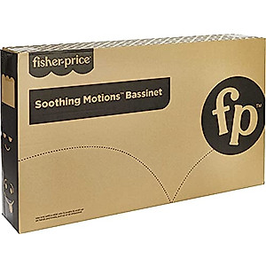 Fisher-Price Baby Bedside Sleeper Soothing Motions Bassinet With Lights Music Vibrations & Overhead Mobile, Windmill