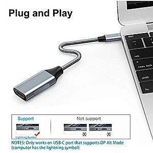 vilcome USB C to HDMI Adapter, Aluminum Thunderbolt 3 to HDMI Adapter Converter 4K@60Hz,USB 3.1 Type C Hub for MacBook Pro,MacBook Air,XPS,Samsung Galaxy S10/S9/Note 10/9/8 and More