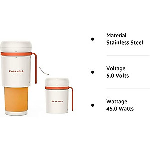 EASEHOLD Portable Foldable mini Blender with Magnetic Rechargeable,Shakes and Smoothies Personal Blender,Travel Size Cup 10.5oz On the Go,for Sports GYM Office Home Camping
