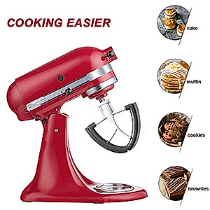 Flex Edge Beater for Kitchenaid, 4.5-5 Quart for Kitchenaid Mixer Attachments, Fits Tilt-Head for Kitchenaid Paddle with Scraper by HOZODO
