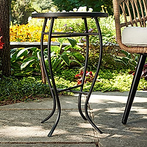 Quality Outdoor Living 29-KY01RD Accent Side Table, Small, Red