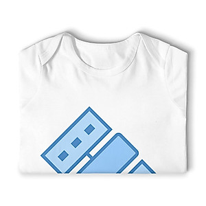 CUSDITOMSUE Custom Unisex Baby Bodysuits Personalized Design Your Picture Name Logo Text Short-Sleeve Bodysuits Baby Romper (3 Months, White)