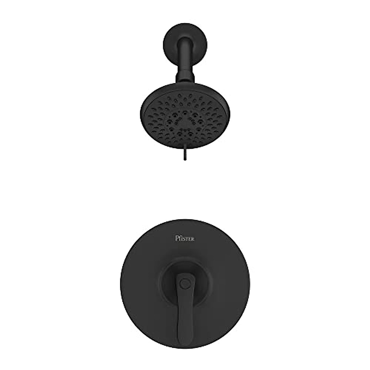 Pfister Weller Shower Only Trim Kit (Valve Sold Separately), Single Handle, Matte Black Finish, LG897WRB