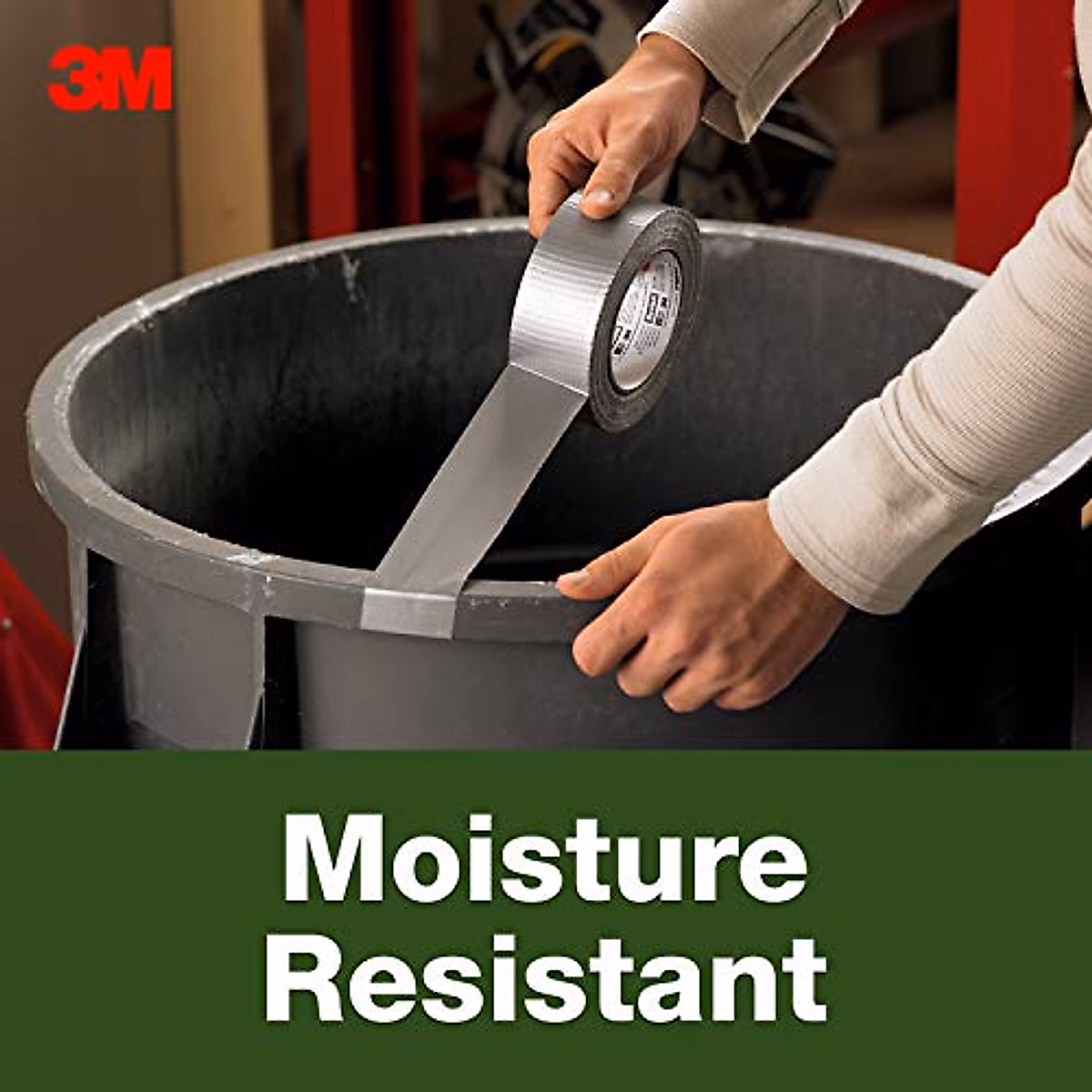 3M Basic Duct Tape, Silver Duct Tape for Temporary Repairs, 3M Duct Tape for Indoor Use, 1.88 Inches x 55 Yards, 3 Rolls