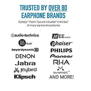 Comply Sport Pro Memory Foam Earphone Tips for B&O (Medium, 3 Pairs), Black