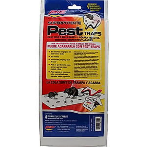 PIC GPT-4 Glue Pest Trap for Spider and Snake, 4-Pack