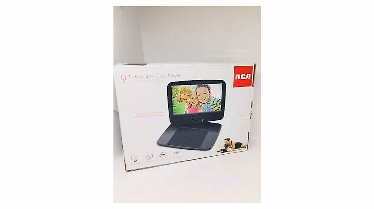 RCA 9-inch Portable DVD Player (Renewed) with Swivel Display