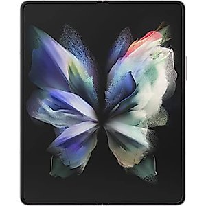 Samsung Galaxy Z Fold3 Fold 3 5G T-Mobile Locked Android Cell Phone US Version Smartphone Tablet 2-in-1 Foldable Dual Screen Under Display Camera - (Renewed) (256GB, Phantom Silver)