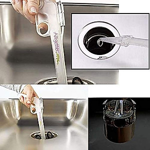 Alligetter Garbage Disposal Retrieval System with light and flap spreader