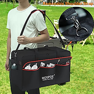 22 Inch Griddle Cover Carry Bag for Blackstone 1813 22 Inch Grill Table Top Griddle with Hood Lid, Fits Blackstone 22" Grill Griddle with Grill Cover Carrying Bag 600D Heavy Duty Water-Resistant