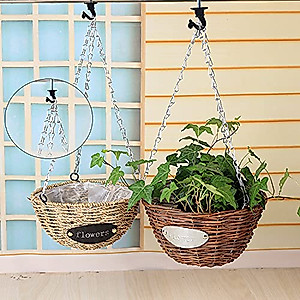 6 Sets Brass Ceiling Hook Metal Heavy Duty Swag Ceiling Hooks with Hardware and Toggle Wings for Hanging Plants, Wind Chimes， Chandeliers Ceiling Installation Cavity Wall Fixing (Black)