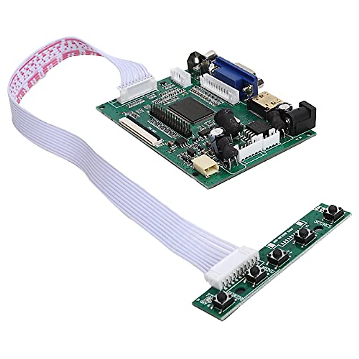 Heayzoki 10.1in Display with Driver Board Monitor for Raspberry Pi LCD 1024x600 Resolution Computer Accessories