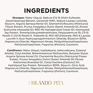 ORLANDO PITA Moroccan Argan Oil Glossing Shampoo & Conditioner Set, Moisturizing, Softening, & Shine-Enhancing for Smoother, More Manageable, & Overall Healthier Hair, 27 Fl Oz Each