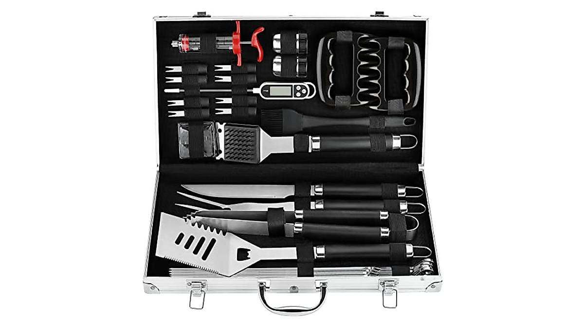 POLIGO 26PC Premium BBQ Grill Accessories Set - Gifts
