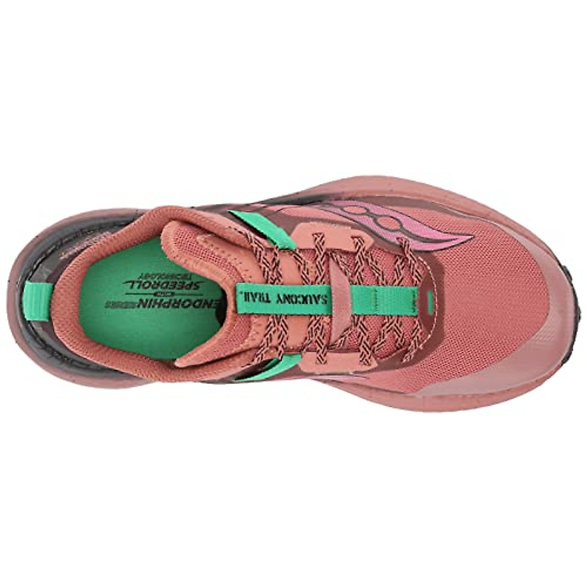 Saucony Women's Endorphin Edge Hiking Shoe, SOOT/Basalt, 8