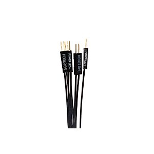 NOYITO Motherboard Extension Cable Set 22AWG Silver Plated Cable Gold-Plated Plug Power SW Power LED HDD LED Reset SW Four Kinds Extension Cable for PC DIY (0.3 Meters, Black)