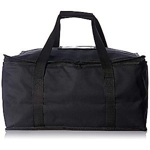 Pizza Insulated Thermal Food Delivery Bag, Sturdy, Foldable, Washable, Catering, Good for eats postmates (16'' x 16''x 9'')