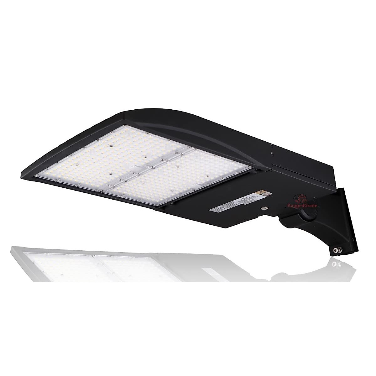 RuggedGrade 42,000 Lumen - 300 watt NextGen III LED Shoebox Lights - Dimmable - with Photocell -ARM Mount